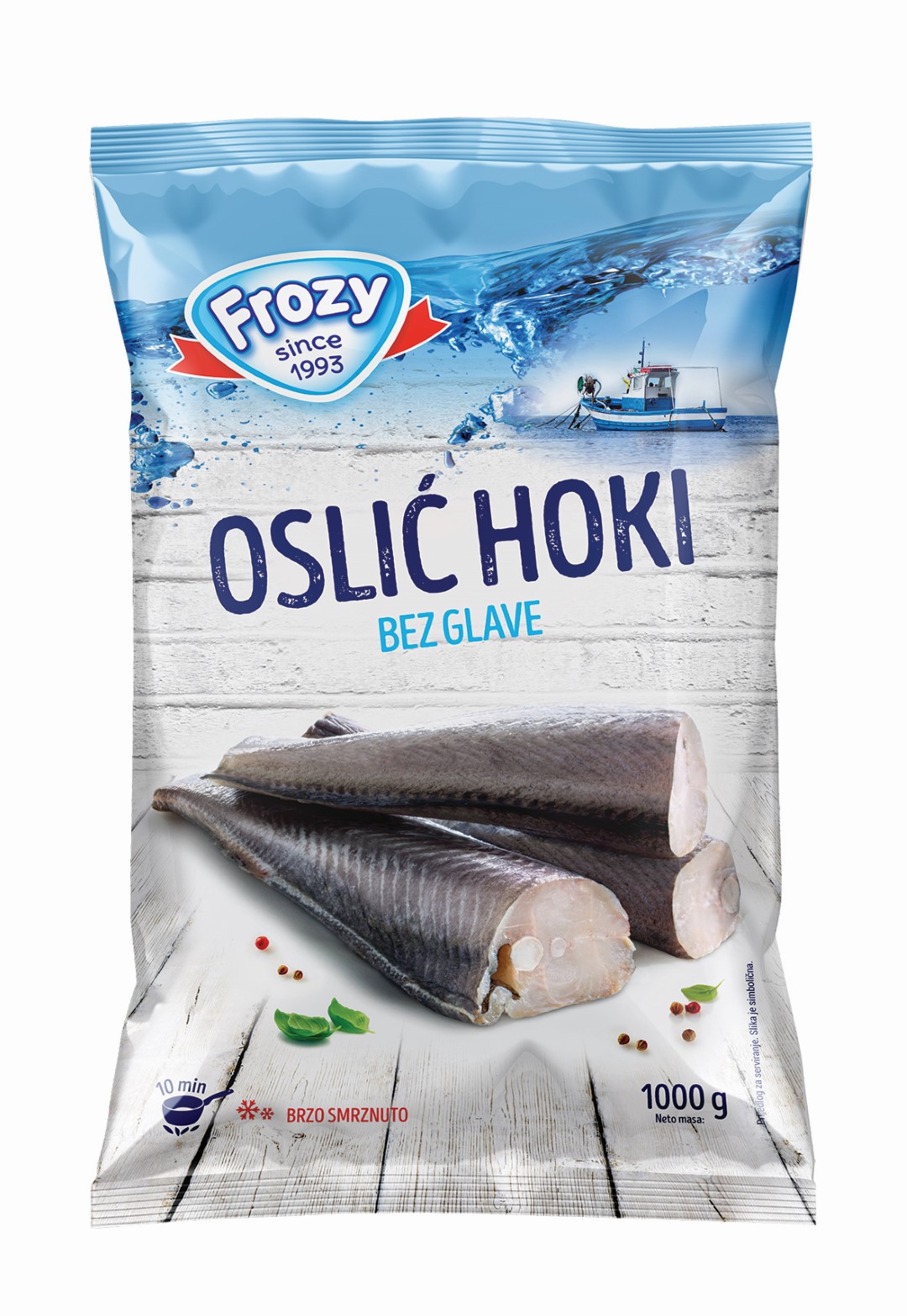 Oslić Hoki bez glave - Frozy